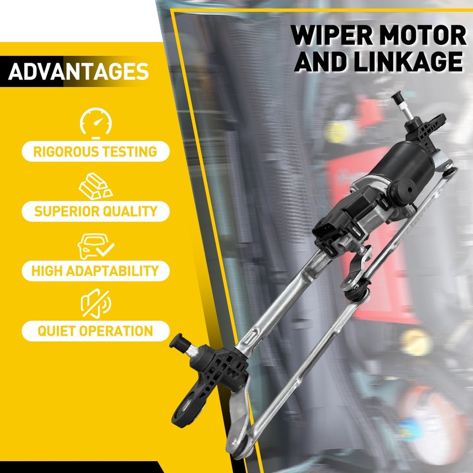 Fit 2003 To 2011 Mk2 Fiat Panda Front Windscreen Wiper Motor + Linkage ...