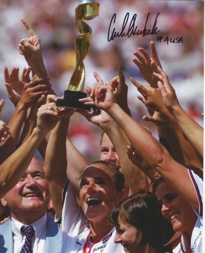 CARLA OVERBECK Signed 8 x 10 Photo USA Women's Soccer Olympics FREE ...