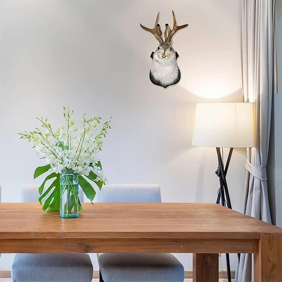 Jackalope Mount, Jackalope Taxidermy, Animal Head Wall Decor, Deer Head ...