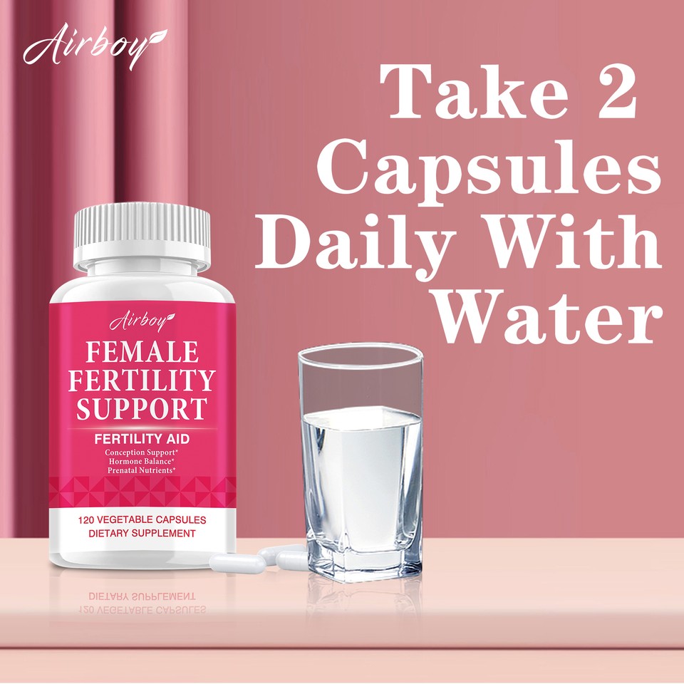 120pcs Female Fertility Support - Hormonal Estrogen Balance, Fertility ...
