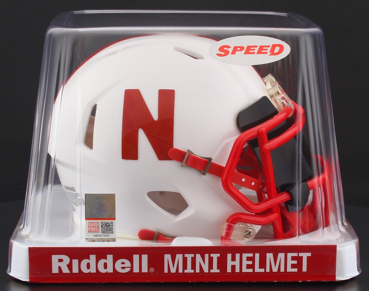 Nebraska Mini Helmet Joel Wilks, Brendan Stai & Aaron Graham Signed