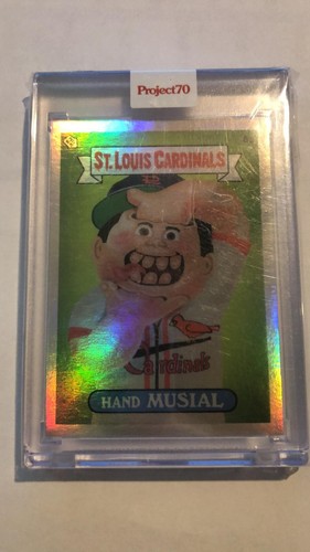 Topps Project 70 GPK x MLB Keith Shore "Hand Musial" Rainbow Foil #64/ ...