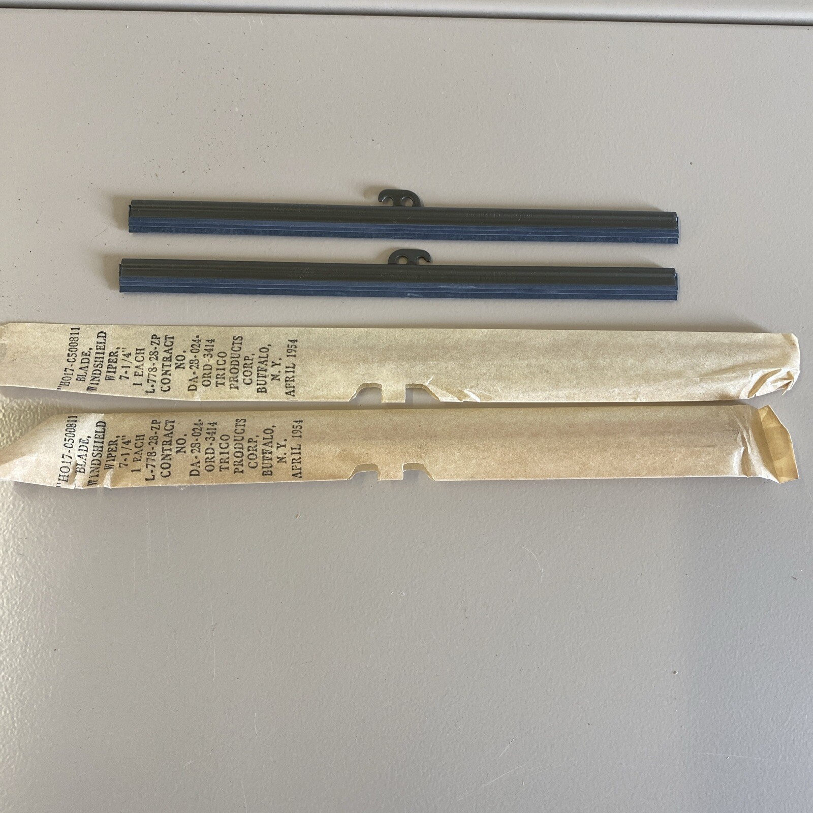 NOS TRICO 7 1/4" MILITARY JEEP WIPER BLADE PAIR 1940 's 1950 's ...