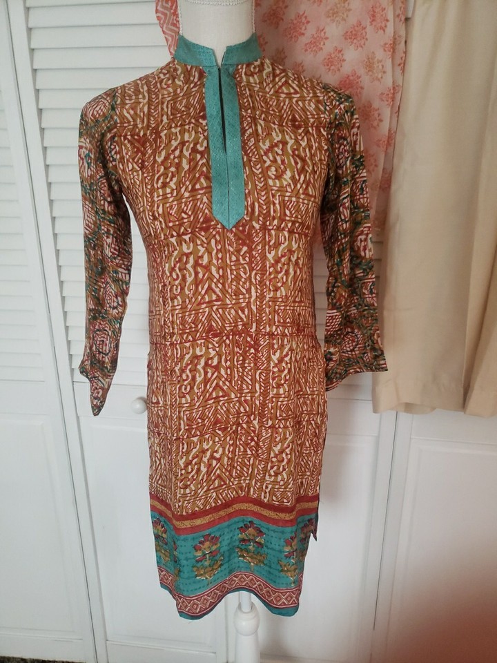 Indian Bollywood Chiffon Kurti Set Designer Women Tunic Kurta Set 34 | eBay