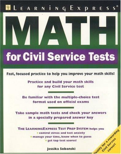 Math for Civil Service Tests by Jessika Sobanski and LearningExpress ...