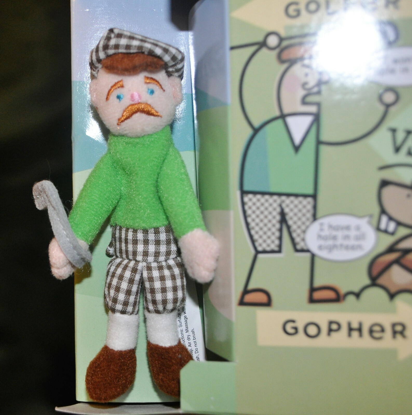 Finger Puppets Plush GOLFER vs GOPHER 2004 Mary Meyer INCOMPATIBLE ...