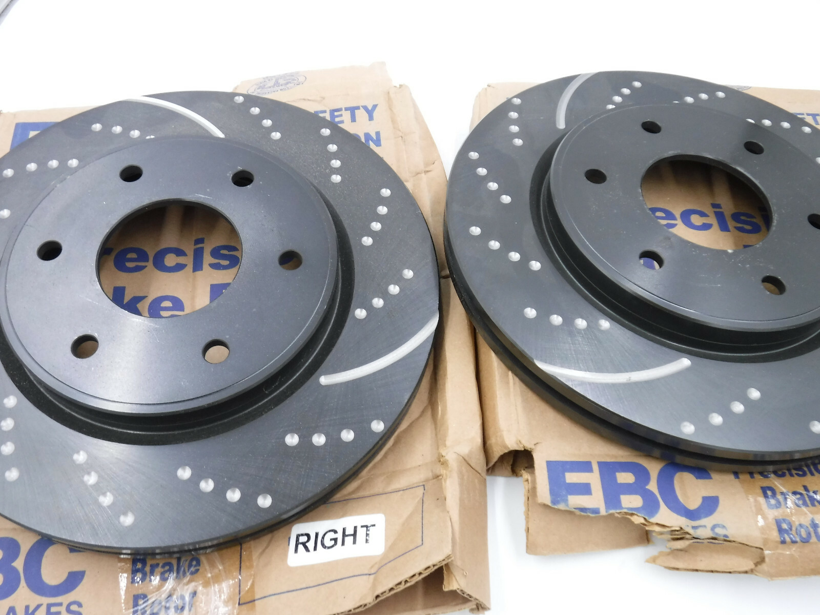 61321 Set of Rotors KBA61321 Slotted and Dimpled. Left and Right. EBC ...