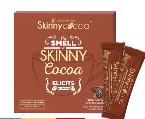 Kinohimitsu Skinny Cocoa 14s, Weight Control Supplement, Slimming Drink ...