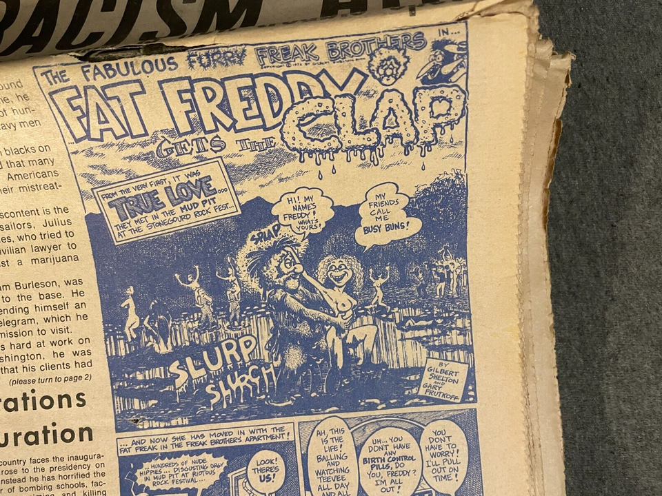 1973 Los Angeles Free Press Newspaper Fabulous Furry Freak Bros Harlan ...