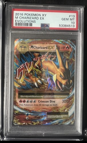 M Charizard EX 13/108 2016 Pokemon XY Evolutions PSA 10 GEM MINT Mega ...