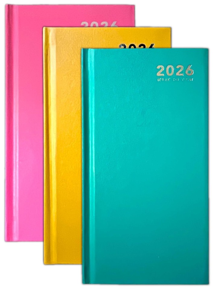 2026 A4 A5 A6 Day to Page / Week To View Diary Full Year Planner Desk ...