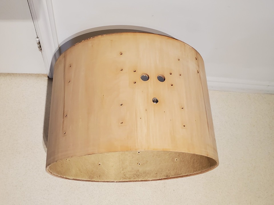 Vtg 1971 PEARL "President" 22'x14' Bass Drum Shell 10 Lug - Wood ...