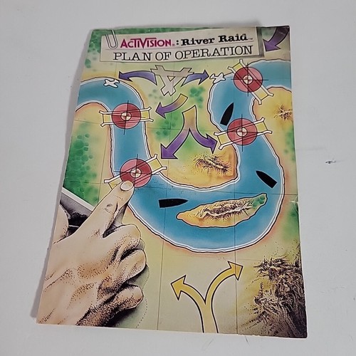 1982 ACTIVISION: RIVER RAID Plan of Operation Brochure Instructions ...