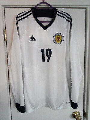 SCOTLAND 2012/2014 AWAY JERSEY LONG SLEEVE Game worn player issued ...