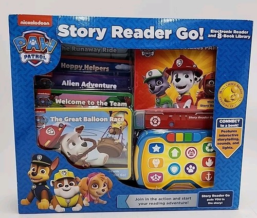 Nickelodeon PAW Patrol: Story Reader Go! Electronic Reader and 8-Book ...