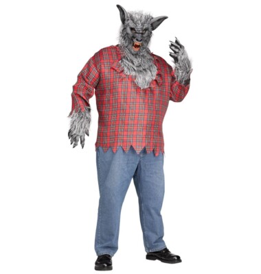 Werewolf Wolfman Adult Plus Men Costume | eBay