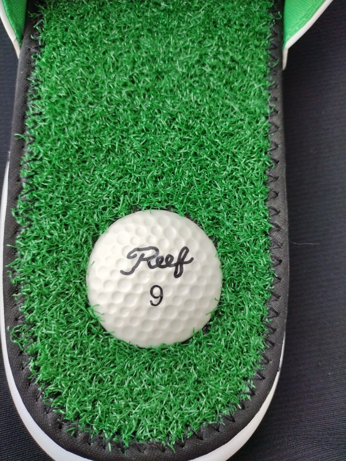 Reef Mens 9 Mulligan Slide Golf Turf Insole Flip Flop… - Gem