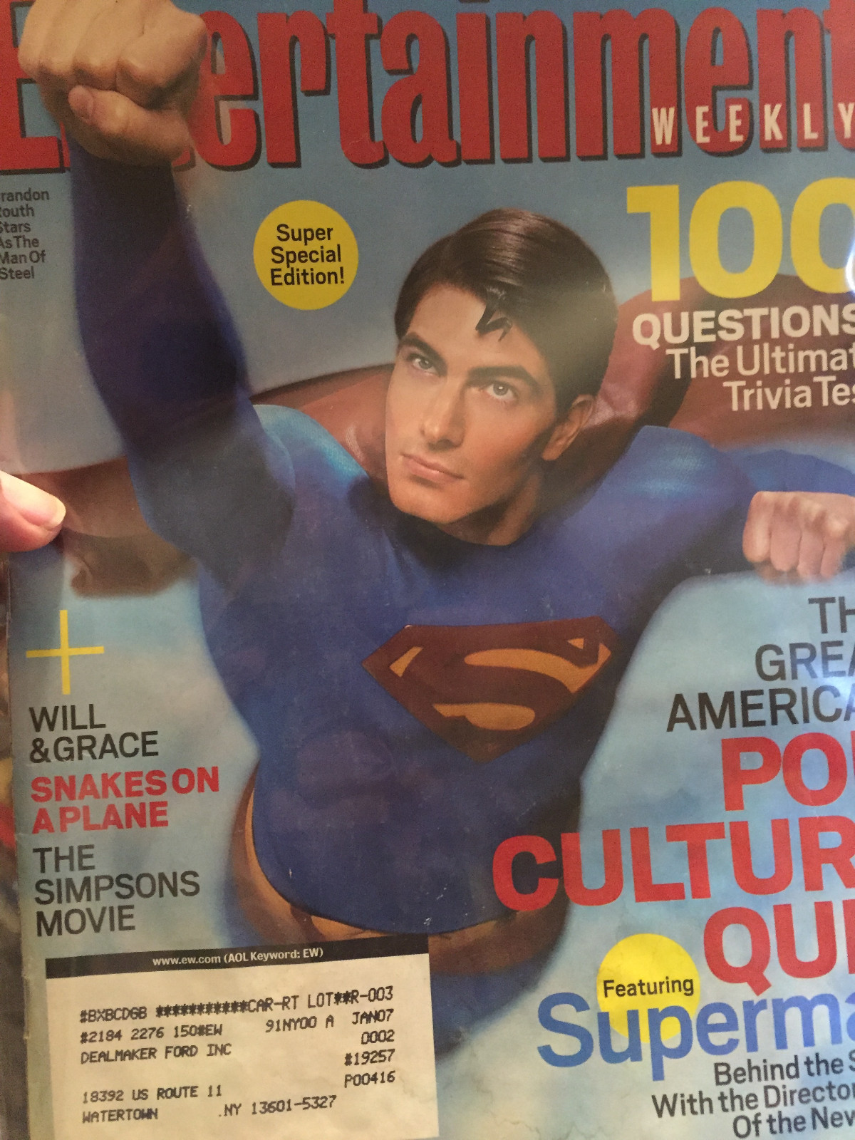 Entertainment Weekly Magazine April 14, 2006 Superman Cover/Tori ...