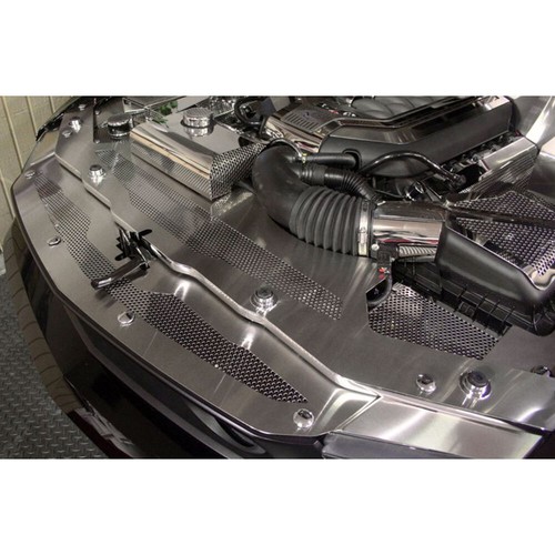 Header Plate for 2011-2012 Ford Mustang GT [Stainless Steel/Brushed ...