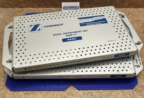 ZIMMER ORTHOPEDIC BASIC INSTRUMENT SETS, SCREWDRIVERS, DRILL GUIDES ...