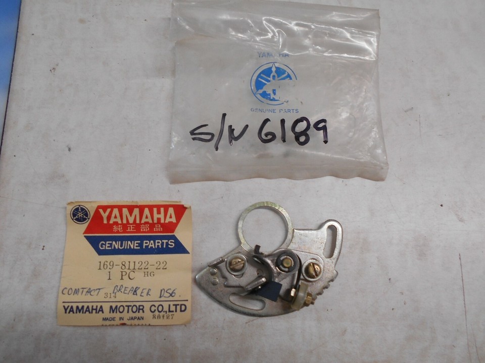 GENUINE YAMAHA PARTS CONTACT BREAKER ASSEMBLY DS6 1969/1970 169-81122 ...