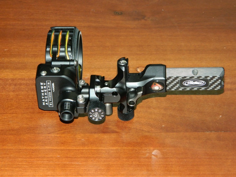 NEW Mathews 5 Pin Bridge-Lock Bow Sight- LEFT Hand -by Axcel ...