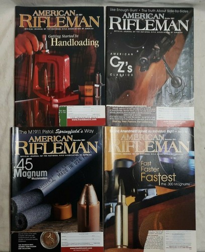 July, Oct, Nov. & Dec. 2001 AMERICAN RIFLEMAN Magazines Lot of 4 | eBay