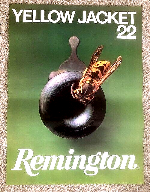 Remington Yellow Jacket 22 Poster "Bee Barrel Looking Down Barrel" | eBay
