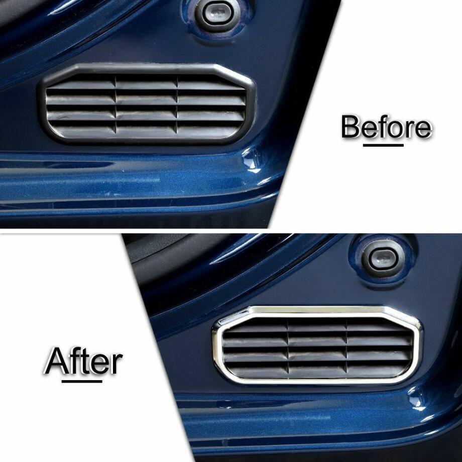 For Dodge RAM 1500 2010-2017 Chrome Rear Door Air Exhaust Vent Trim ...