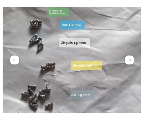 lot de 20 rivets sim 2mm Typ U mobylette plaque cadre moteur motobecane ...