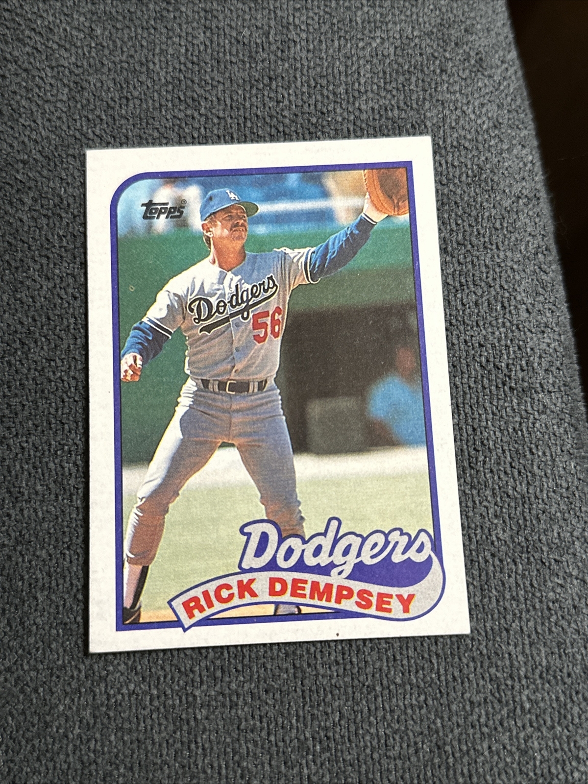 1989 Topps Rick Dempsey Los Angeles Dodgers #606 | eBay
