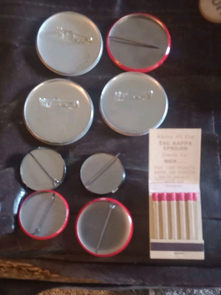 Lot Of TKE Tau Kappa Epsilon Pins Badges 1984 25th Reunion FSC 1989 ...