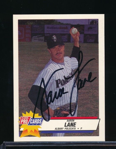 1993 Fleer ProCards #2024 Aaron Lane signed auto autograph | eBay