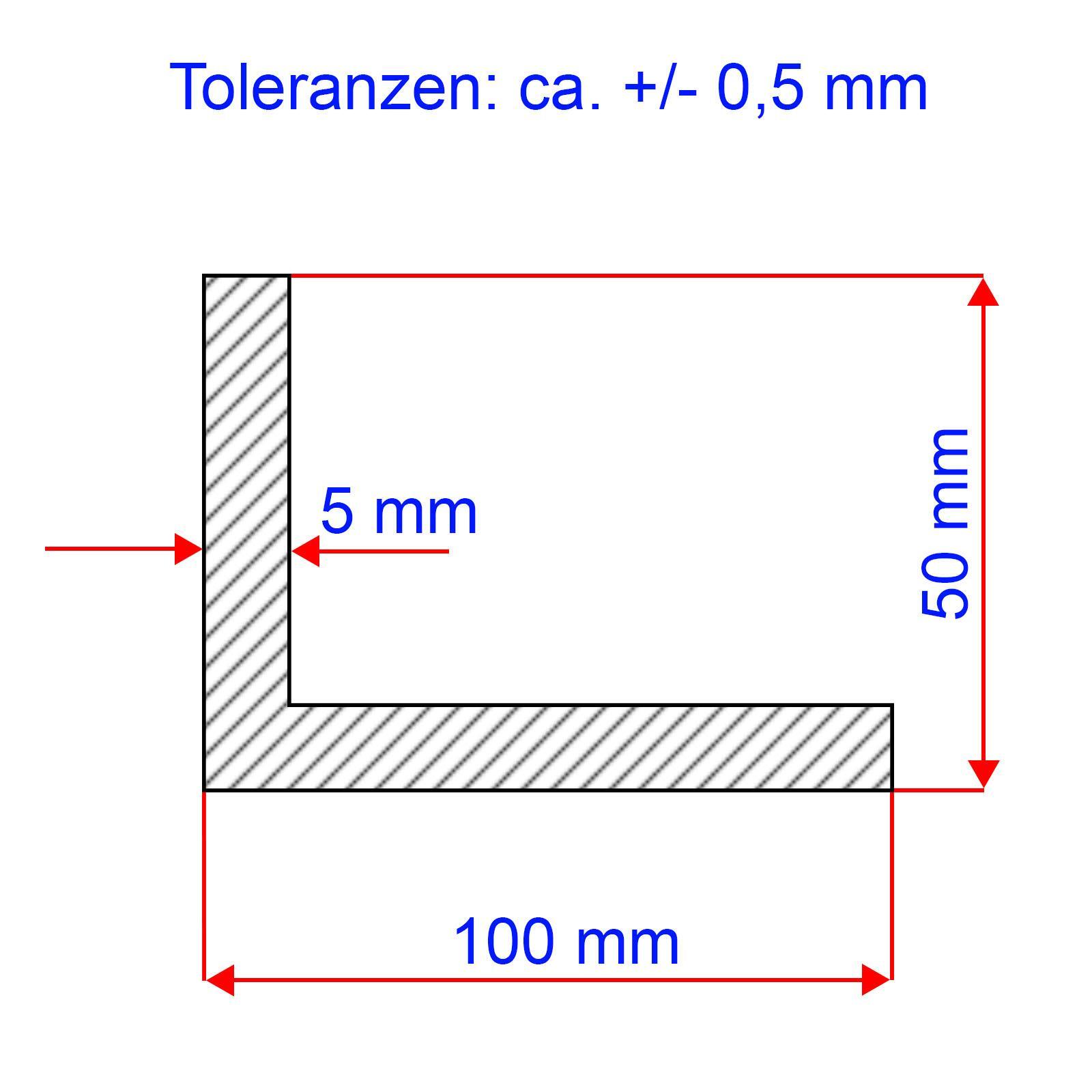 Aluwinkel 1 Meter L Profil Aluminium Winkelprofil Alu Winkel Aluprofil ...