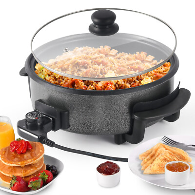 SUPERLEX 30CM Multi Cooker Electric Frying Pan Non-Stick Skillet Meal ...