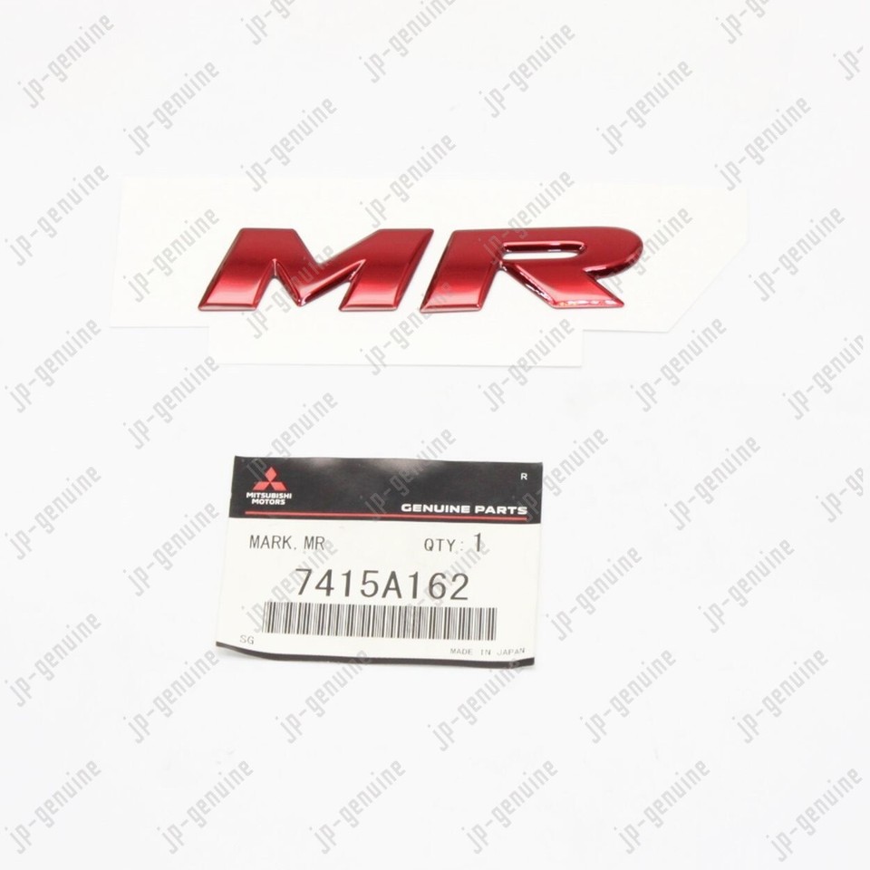 OEM Genuine MITSUBISHI Lancer Evolution X Trunk Lid Emblem Letters Red ...