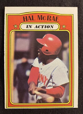 1972 Topps #292 Hal McRae - Cincinnati Reds In Action | eBay