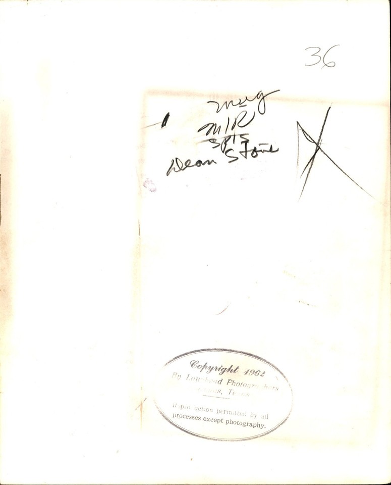 PF11 1962 Original Laughead Photo DEAN STONE HOUSTON COLT .45s PITCHER ...