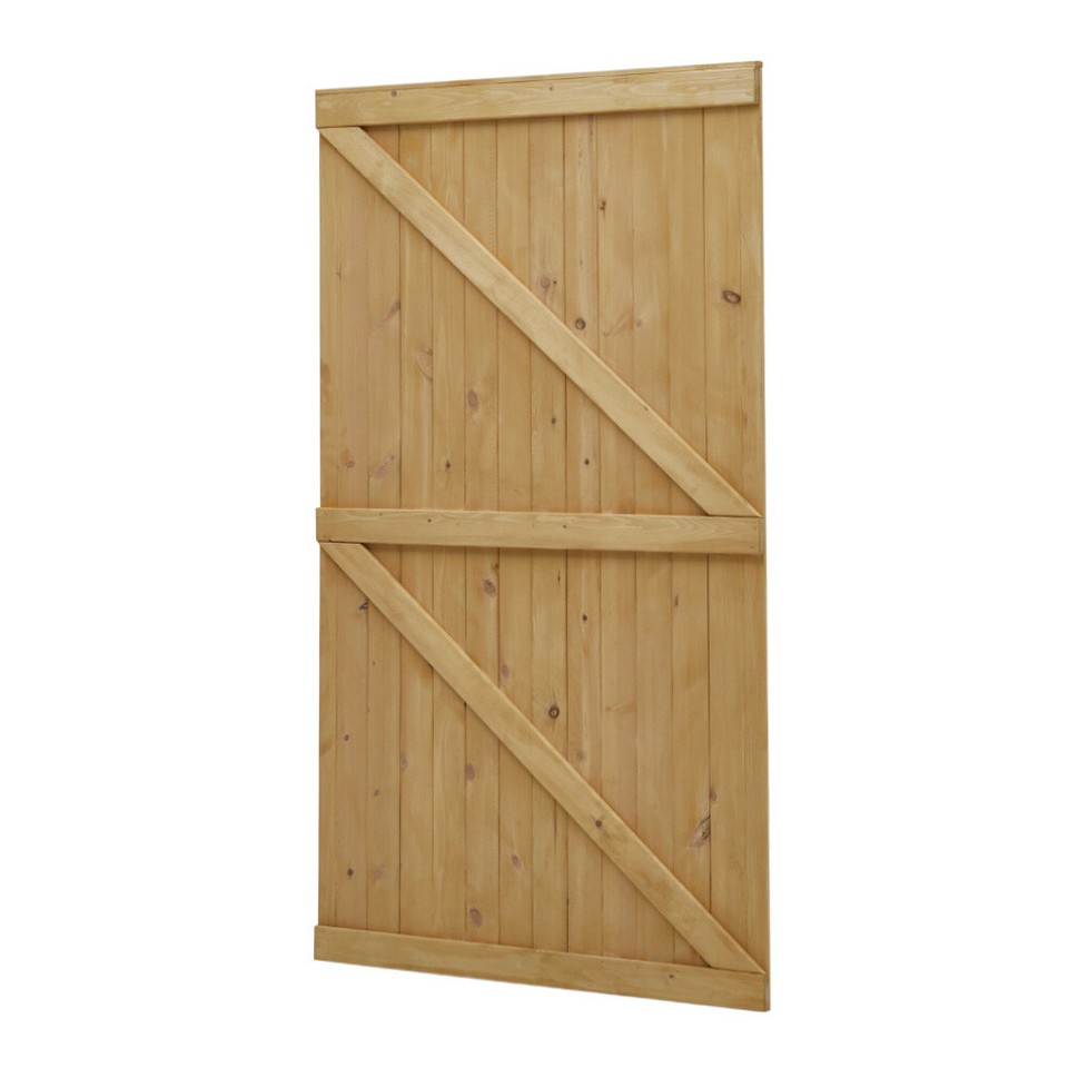 Grey/Natural Pine Wood Garden Gate Curved/Flat Top Pedestrian Gate ...