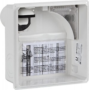 Aufputz Lüfterkasten Compact/H von Limodor mit Rohranschluss von Hinten ...