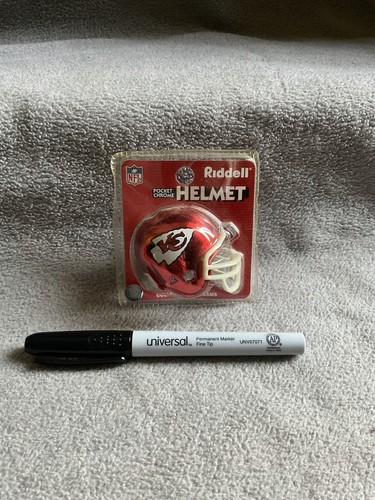 Riddell Mini Kansas City Chiefs Metallic Red Helmet NIB Excellent ...