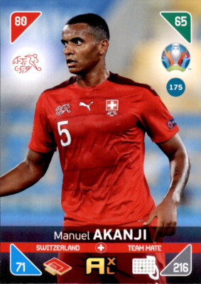 Panini Adrenalyn XL Kick off 2021 Euro 175 - Manuel Akanji - Team Mate ...