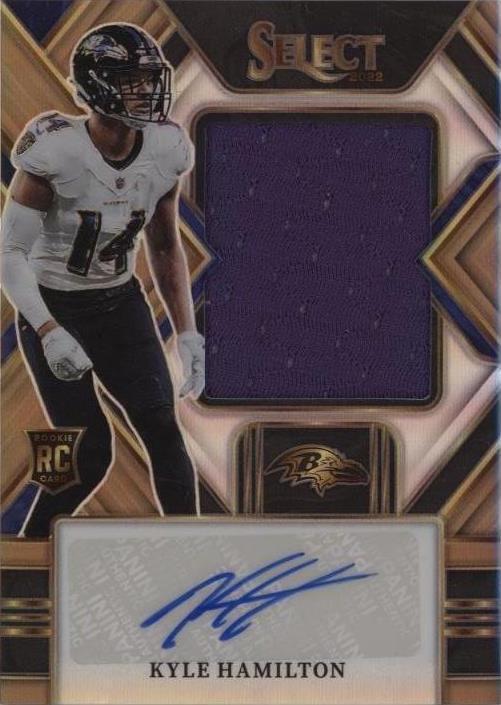 2022 Panini Select - Jumbo Rookie Signature Swatches Kyle Hamilton #JRS ...
