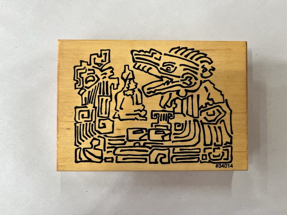 Comotion Rubber Stamps Aztec/Mesoamerican Dragon/Quetzalcoatl Design ...