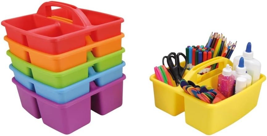 Classroom Supply Caddies: Assorted Colors - Set of 6 | eBay