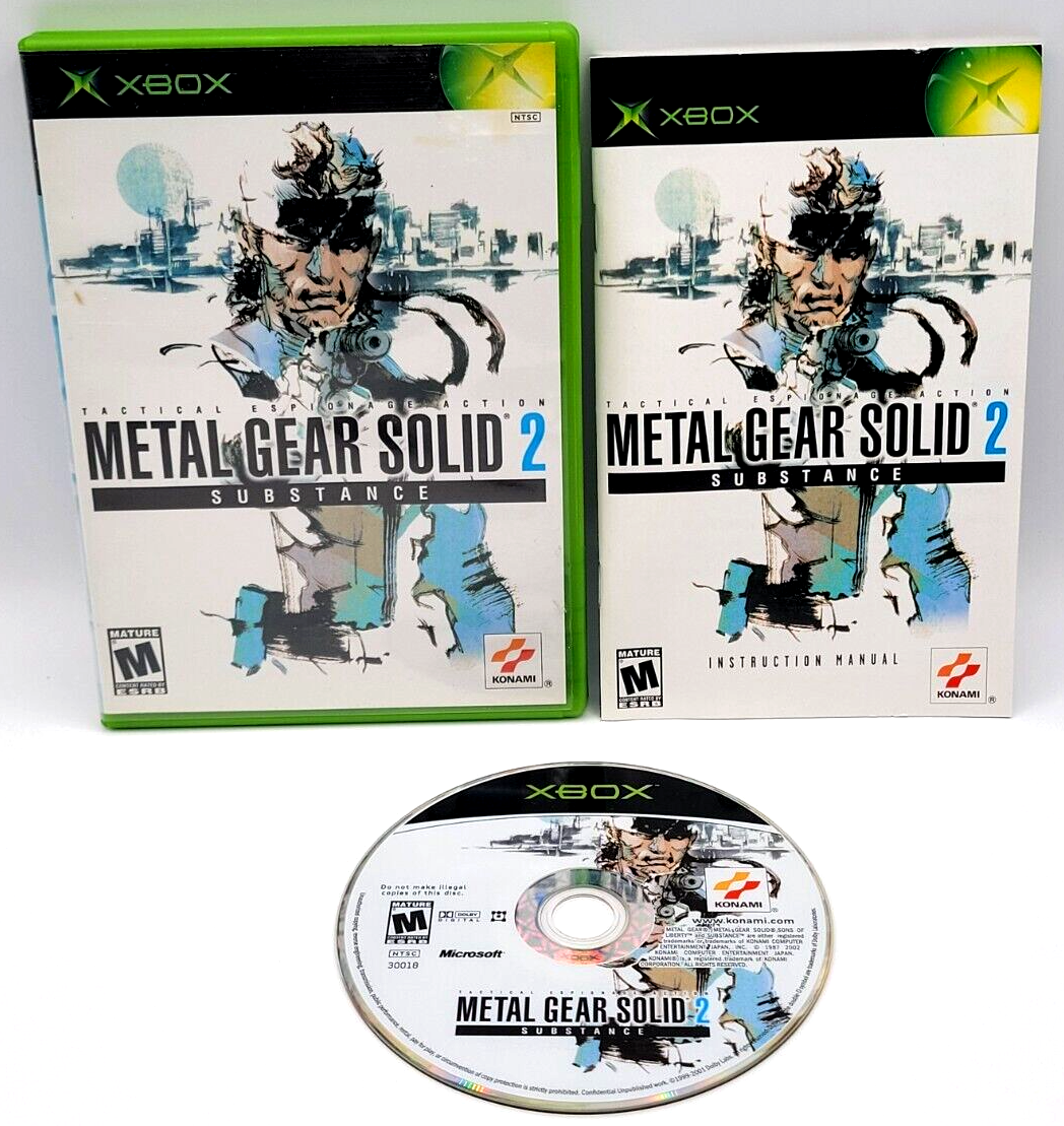 METAL GEAR SOLID 2 SUBSTANCE XBOX GAME CIB COMPLETE IN BOX KONAMI | eBay