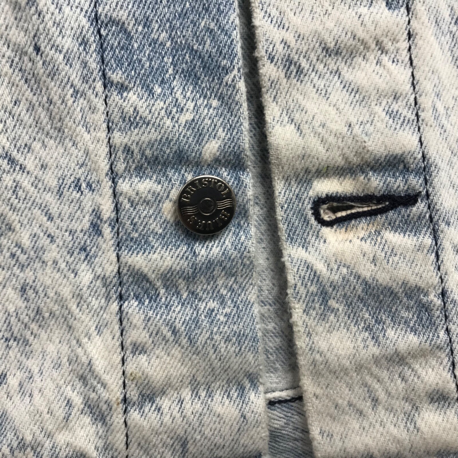 Vintage Denim Jacket 80s 90s Custom Handpainted Truck… - Gem