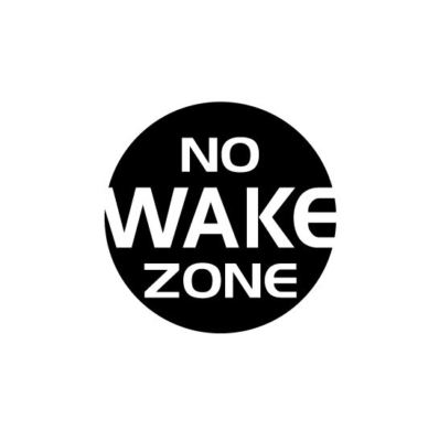 No Wake Zone Decal High Quality Oracal Vehicle Sticker Wakeboard ...