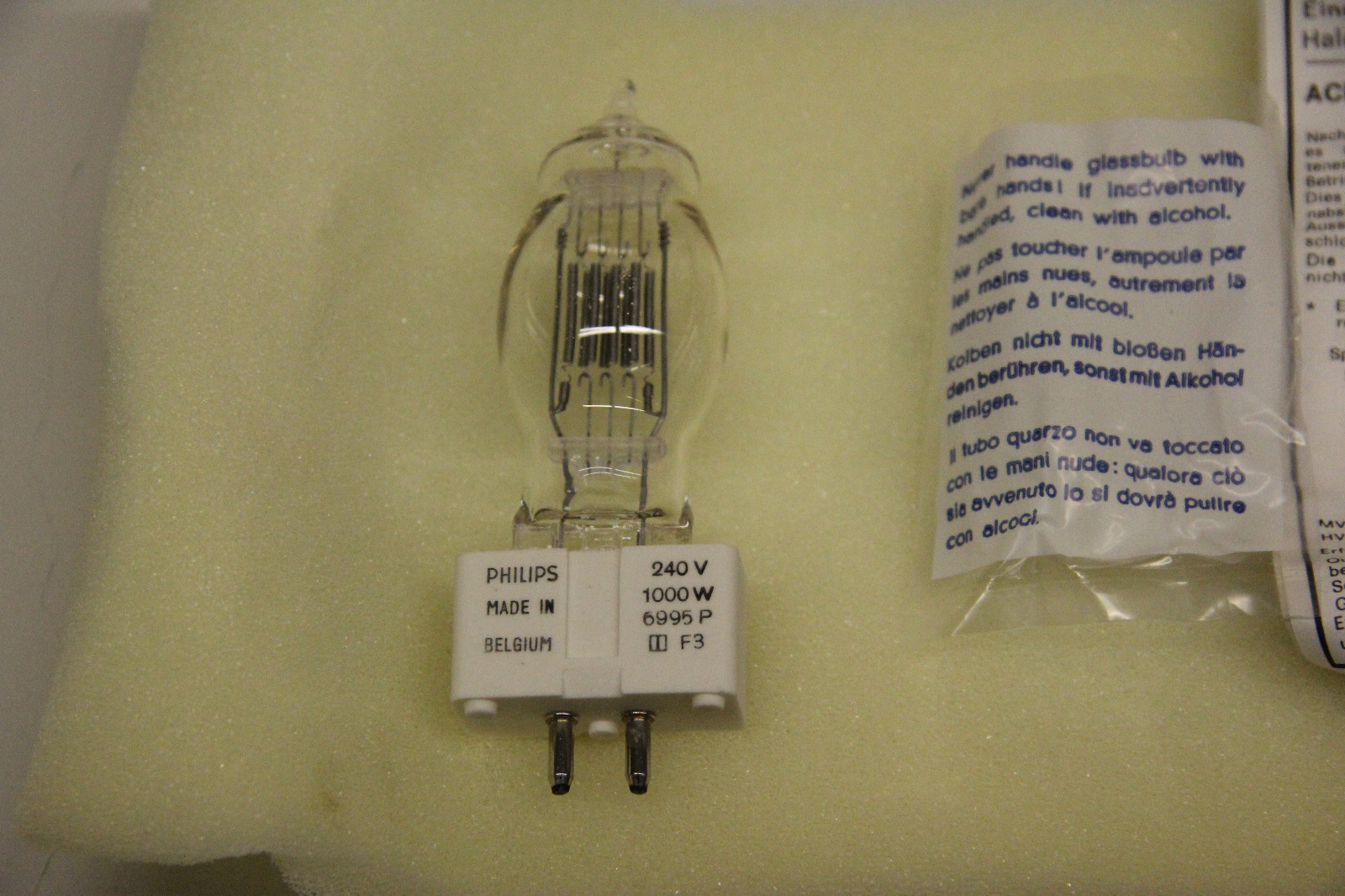 alte orig. Philips Studio Lampe 240 V 1000W GX 9,5 6995P CP/70 ...