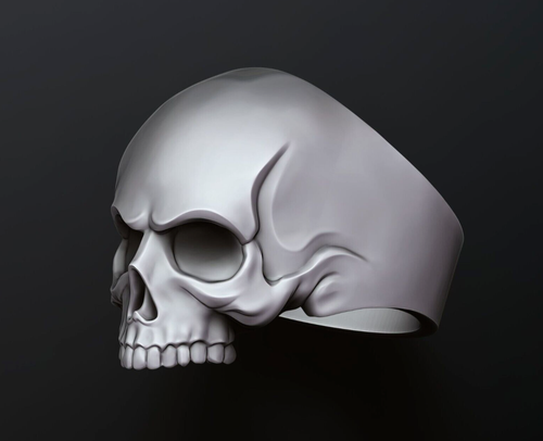 Keith Richards Skull Ring 925 Silver Gothic Biker Punk Viking Style ...